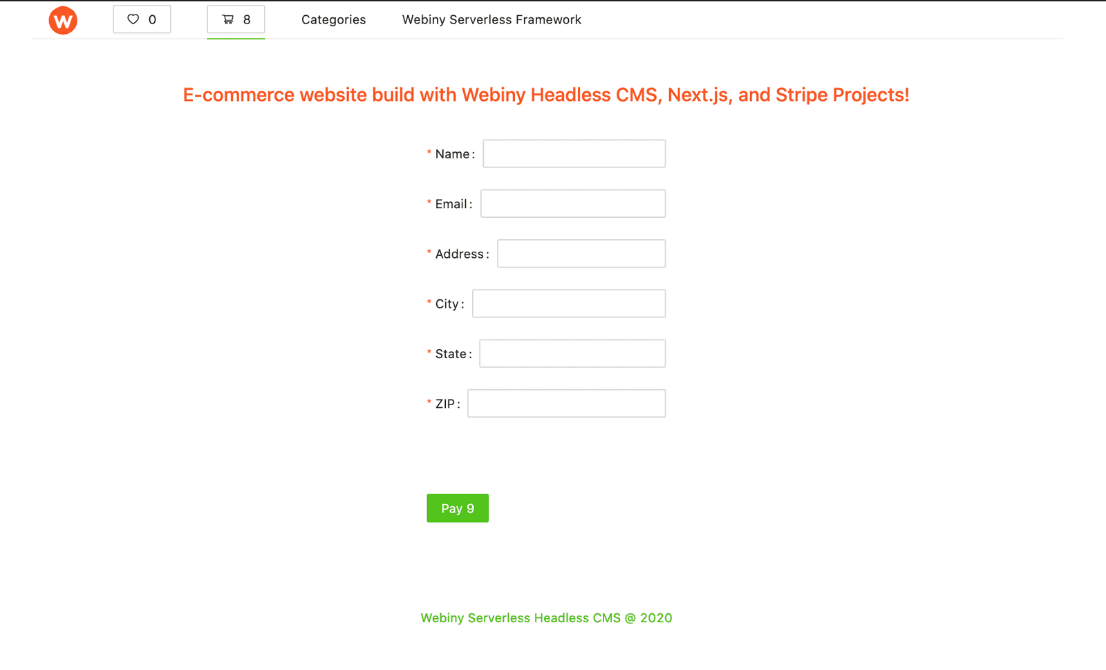 Build an E-commerce Website with Webiny Serverless Headless CMS, Next.js, and Stripe | Webiny